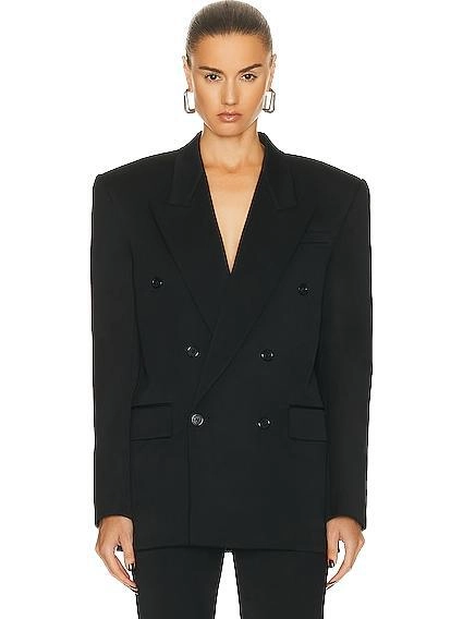 Saint Laurent Double Breasted Blazer - Noir