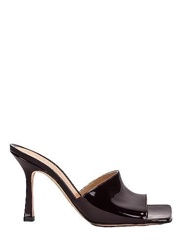 Bottega Veneta Stretch Gloss High Heel Sandals - Oxide