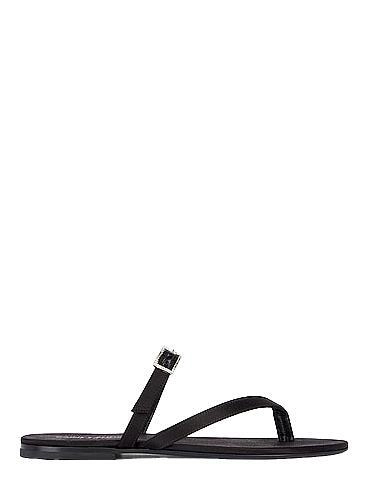 Saint Laurent Laszlo Flat Slide - Noir