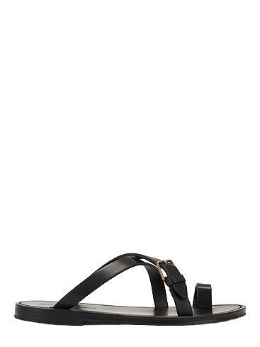 Saint Laurent Nomade' Flat Sandals - Nero