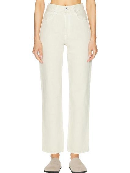SLVRLAKE London Straight Leg Jeans - Ecru