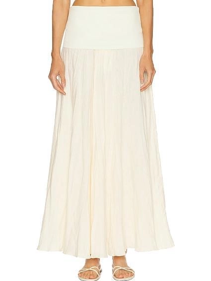 Johanna Ortiz Light And Sound Ankle Skirt - Ecru