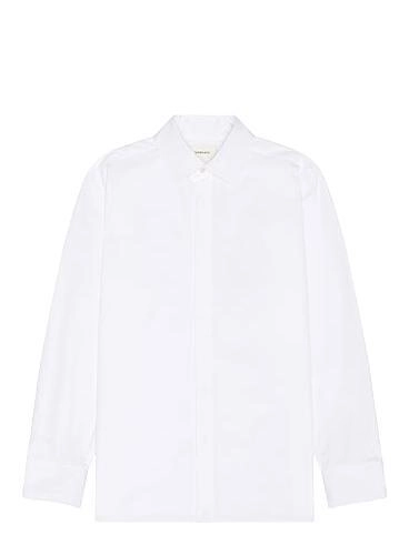 Saint Laurent Chemise Col Monsieur - Blanc