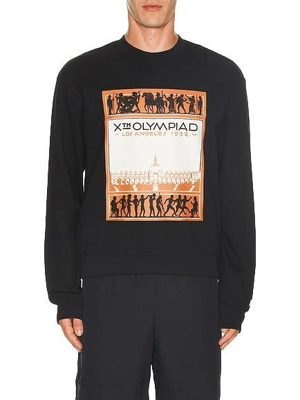 John Elliott X Olympics Los Angeles Crewneck Sweatshirt - Black