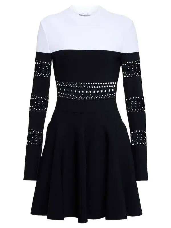 Alaïa Vienne Mini Dress - Black
