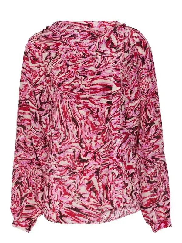 Isabel Marant Étoile Tiphaine Printed Silk Blouse - Red