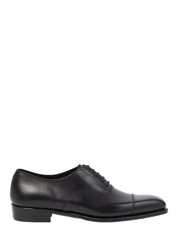 George Cleverley Leather Oxford Shoes - Black