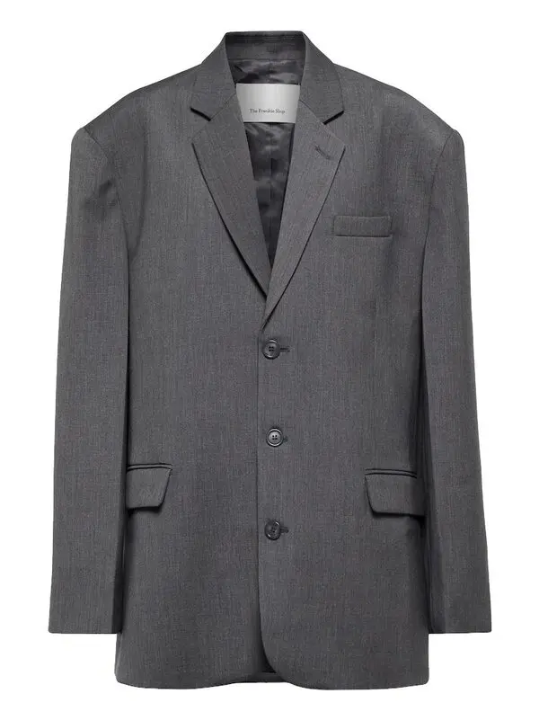 THE FRANKIE SHOP Gelso Oversized Blazer - Grey