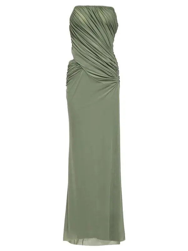 Christopher Esber Cutout Jersey Maxi Dress - Green