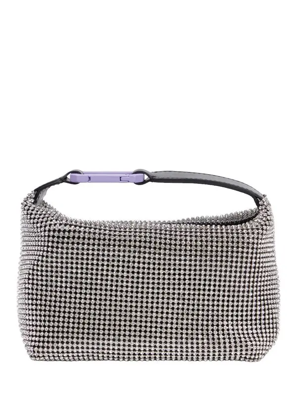 EERA Moonbag Embellished Mesh Pouch - Silver