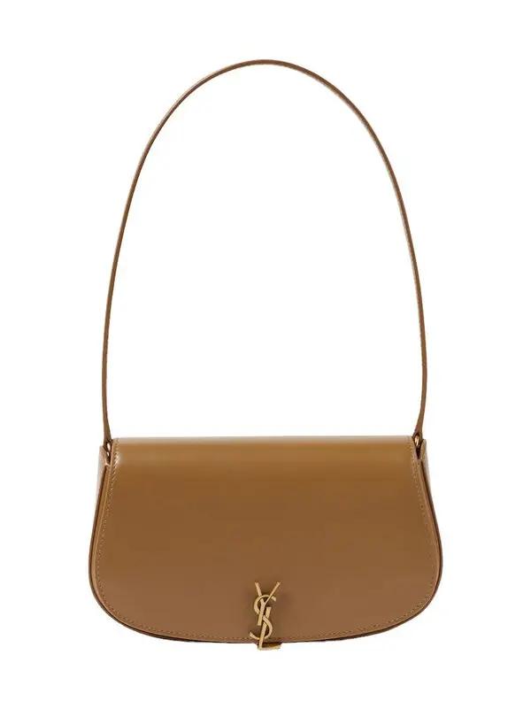 Saint Laurent Voltaire Mini Leather Shoulder Bag - Brown