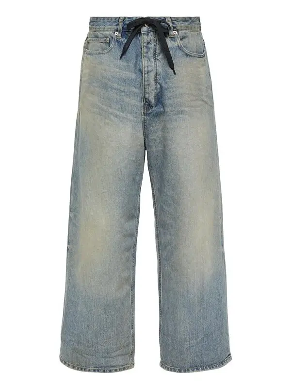 Balenciaga Mid-rise Wide-leg Jeans - Blue