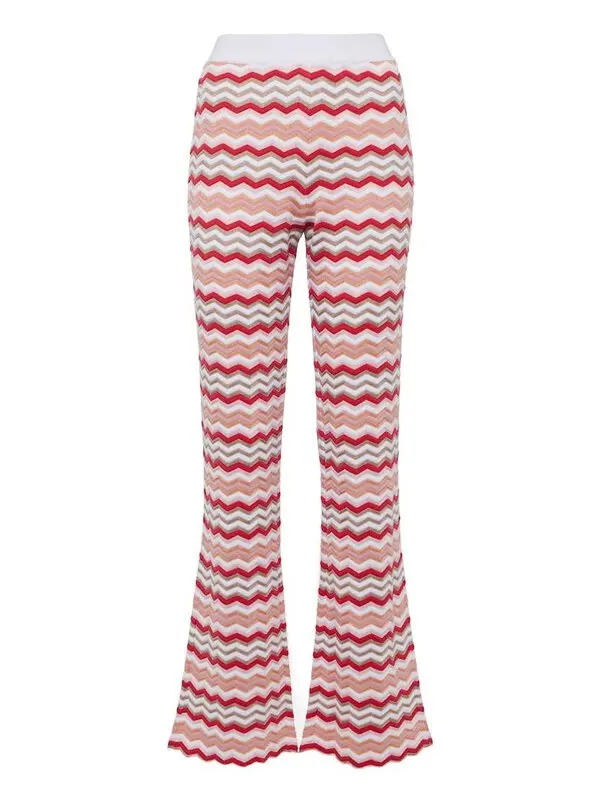 Missoni Zig Zag High-rise Flared Trousers - Multicoloured
