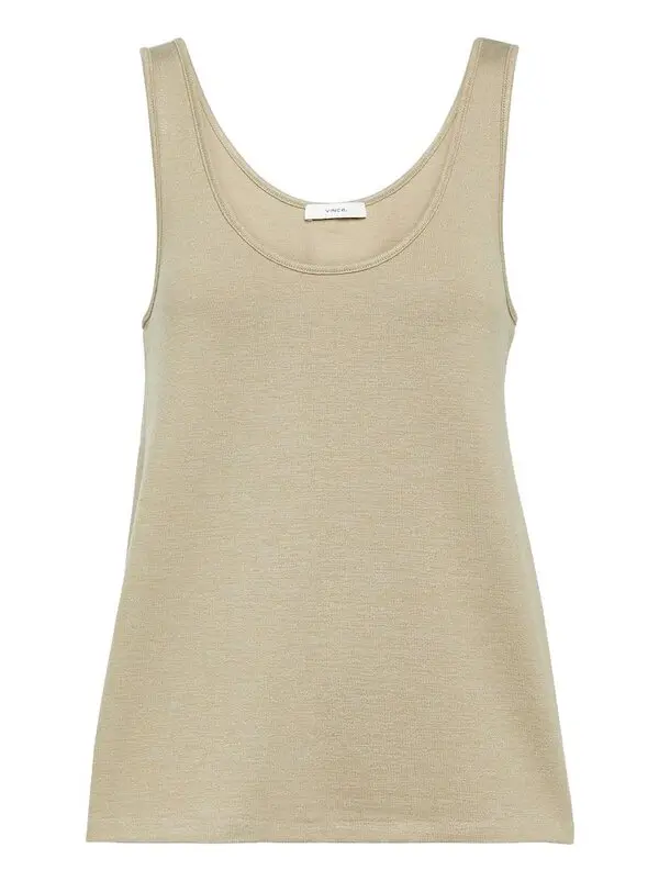 Vince Jersey Tank Top - Beige