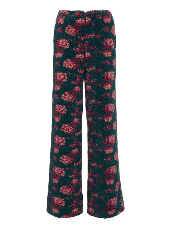Magda Butrym High-rise Floral Teddy Straight Pants - Multicoloured