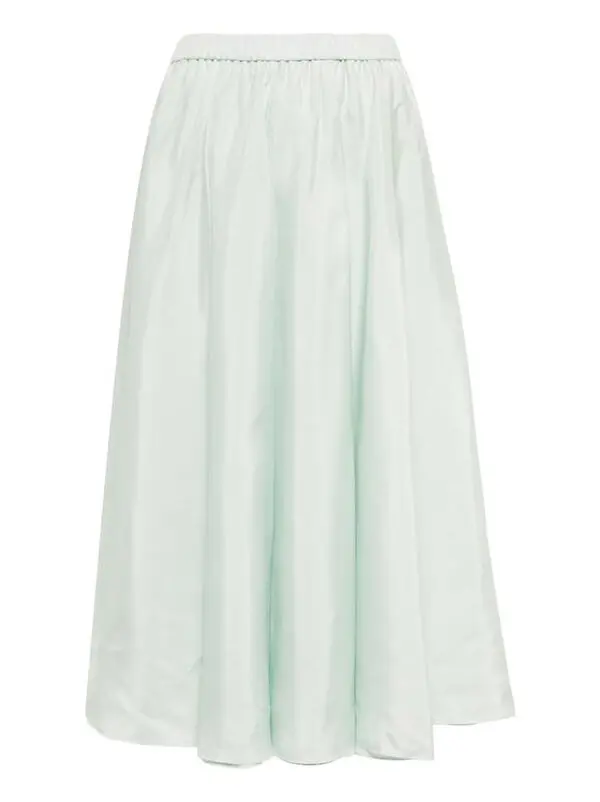 JOSEPH Smithfield Silk Midi Skirt - Green