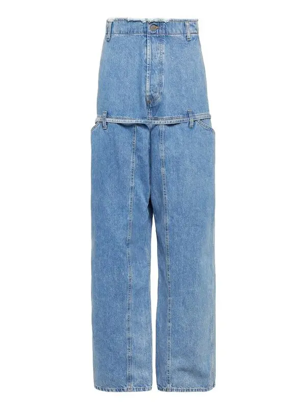 Jacquemus Le De Nimes Wide-leg Jeans In Light - Blue