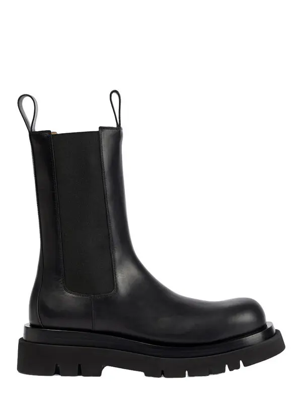 Bottega Veneta Leather Ankle Boots - Black