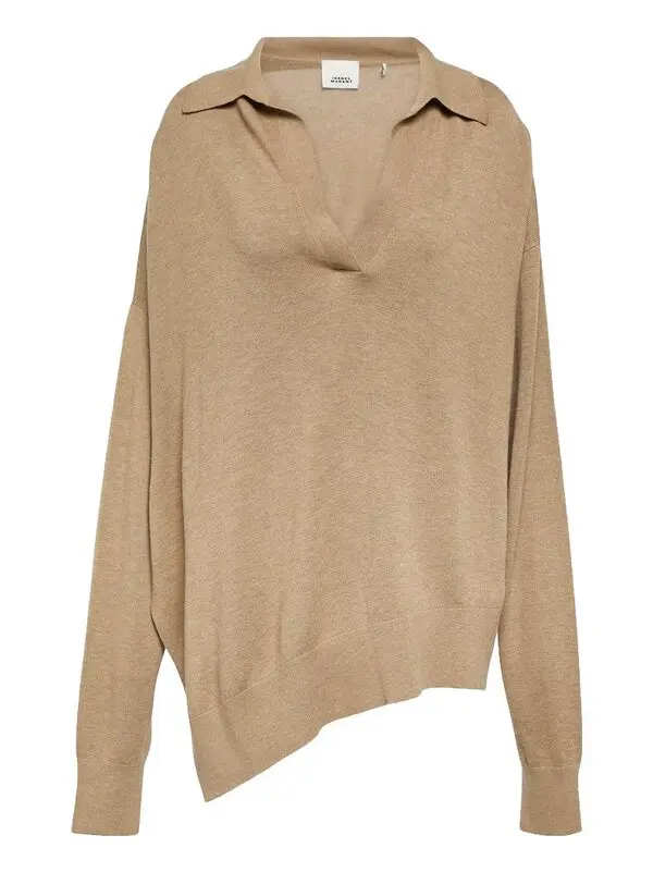 Isabel Marant Étoile Giliane Wool-blend Jersey Sweater - Brown