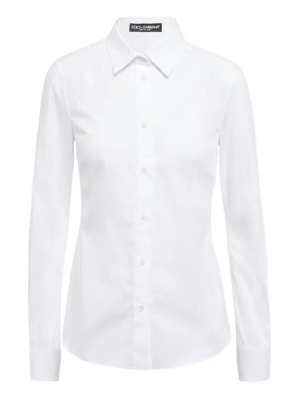 Dolce & Gabbana Cotton Poplin Shirt - White