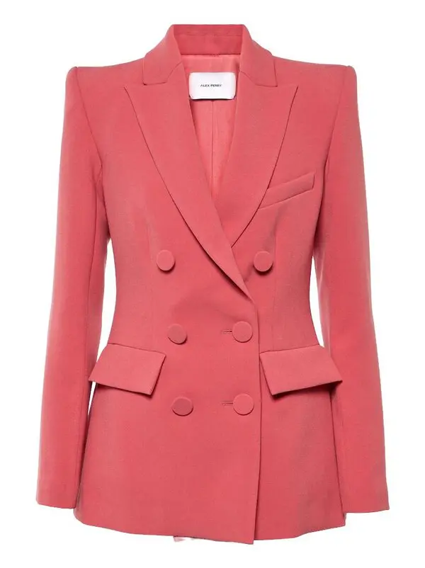 Alex Perry Crepe Blazer - Pink