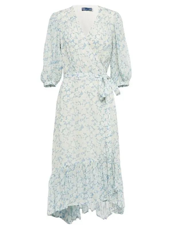 Polo Ralph Lauren Floral Georgette Wrap Dress - Multicoloured