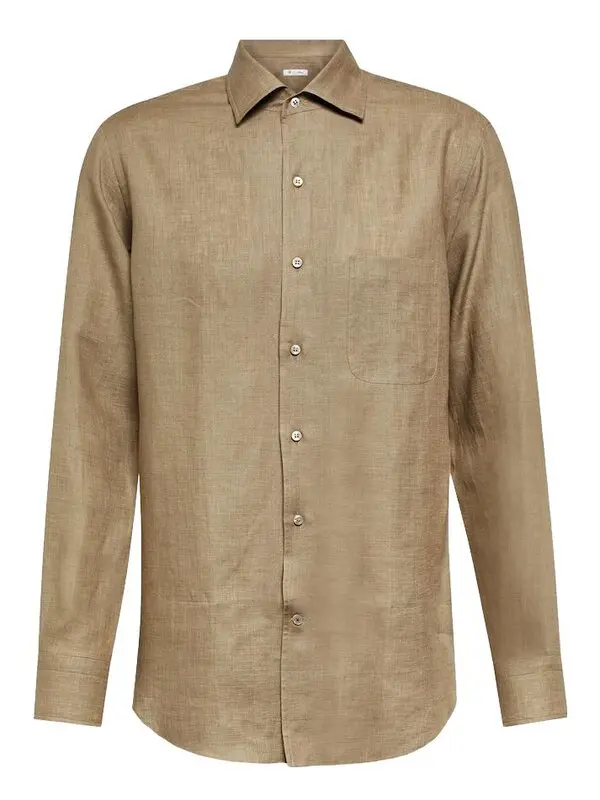 Loro Piana Andre Linen Shirt - Beige