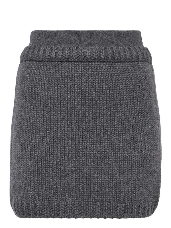 LISA YANG Lovi Cashmere Miniskirt - Grey