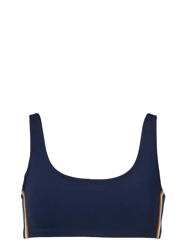 Tory Burch Striped Sports Bra - Blue