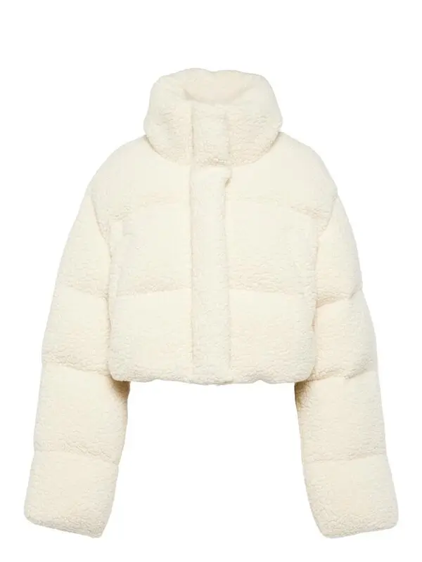 Cordova Kozzy Cropped Wool-blend Puffer Jacket - Neutrals
