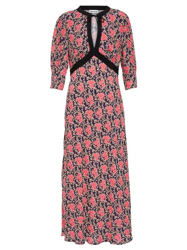 Rixo Petra Floral Midi Dress - Multicoloured