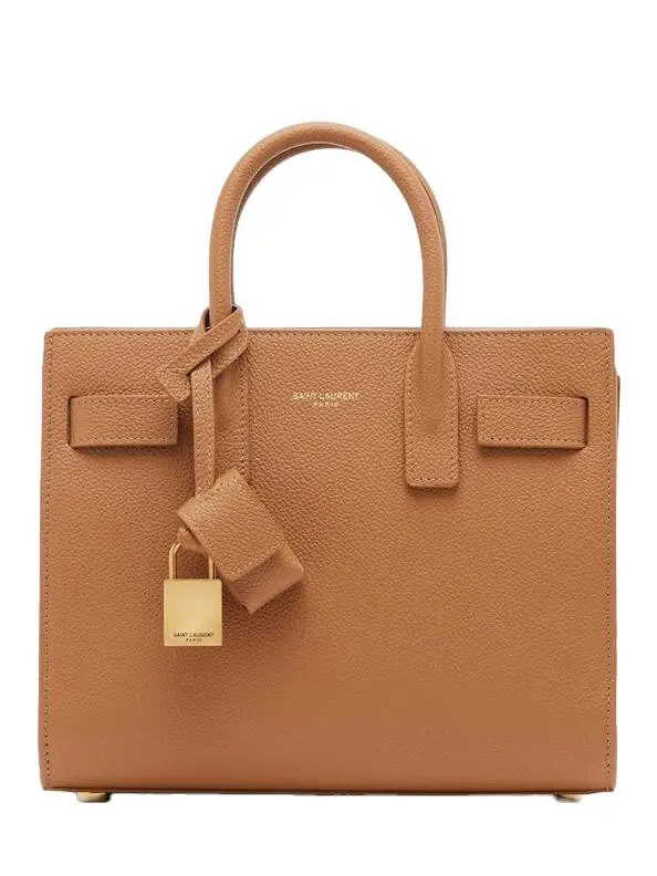 Saint Laurent Sac De Jour Nano Leather Tote - Brown