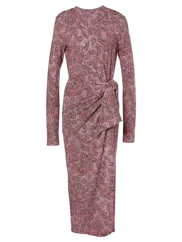 MARANT ETOILE Lisy Jersey Wrap Dress - Multicoloured