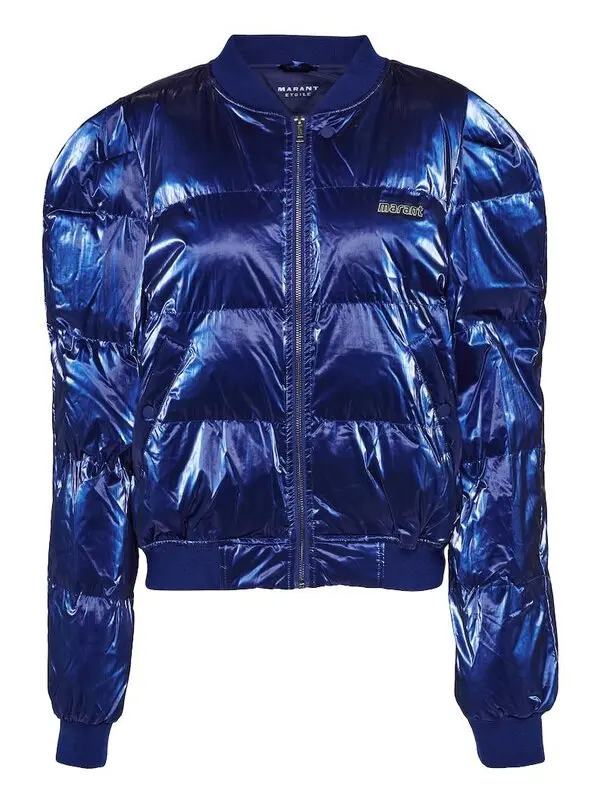 MARANT ETOILE Cody Coated Puffer Jacket - Blue