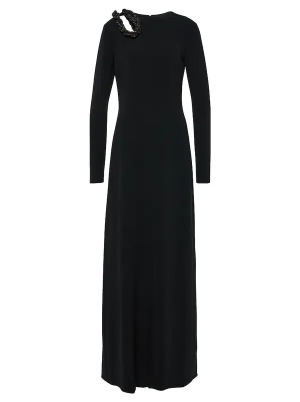 Stella McCartney Crystal-embellished Cutout Gown - Black