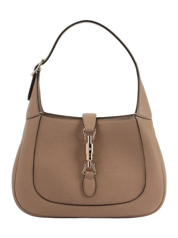 Gucci Jackie 1961 Small Leather Shoulder Bag - Beige