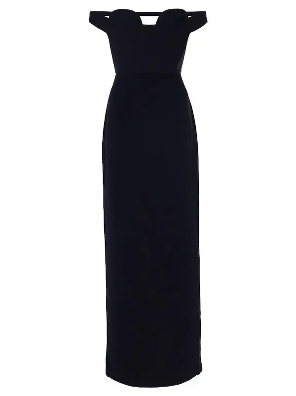 Solace London Serina Halter Gown - Black