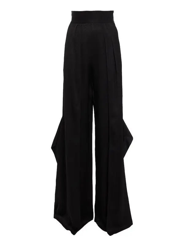Maticevski High-rise Wide-leg Trousers - Black
