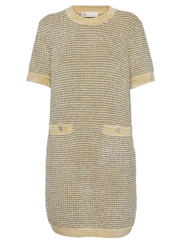 Tory Burch Striped Knit Mini Dress - Multicoloured