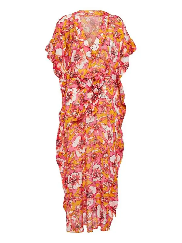 Poupette St Barth Andrea Floral Kaftan - Multicoloured