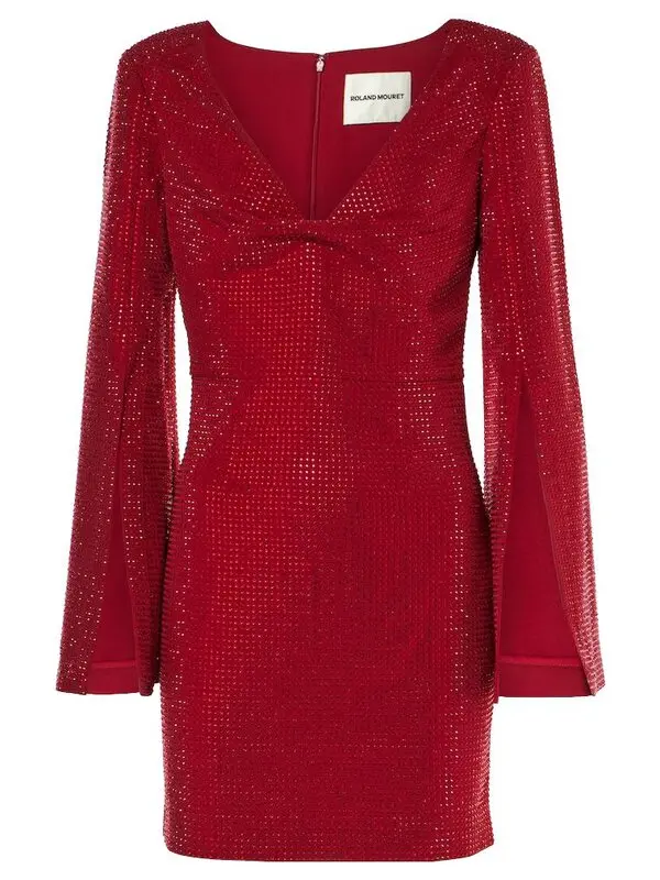 Roland Mouret Sequined Mini Dress - Red