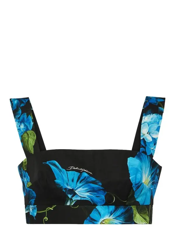Dolce & Gabbana Floral Cotton Bra Top - Multicoloured