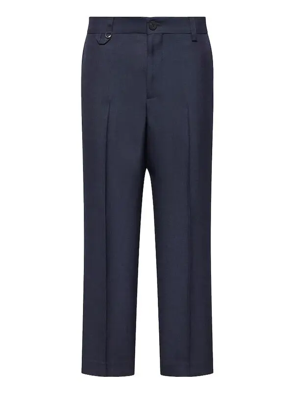 Jacquemus Le Pantalon Cabri Cropped Tailored Pants - Blue