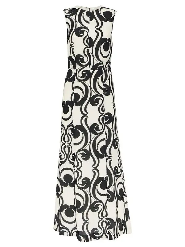 Dries Van Noten Printed Crepe Maxi Dress - Multicoloured