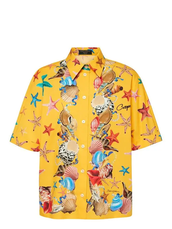 Dolce & Gabbana Capri Printed Cotton Shirt - Multicoloured