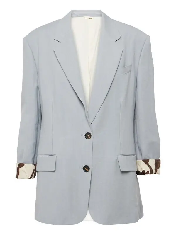 Brunello Cucinelli Single-breasted Blazer - Blue