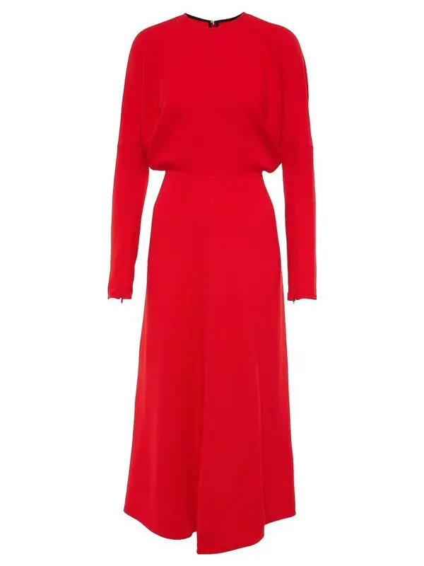 Victoria Beckham Dolman Midi Dress - Red