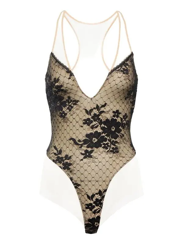 Wolford X N21 Monica Lace Bodysuit - Multicoloured