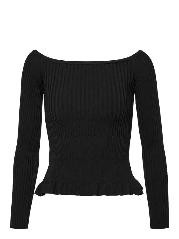 Altuzarra Kent Off-shoulder Top - Black
