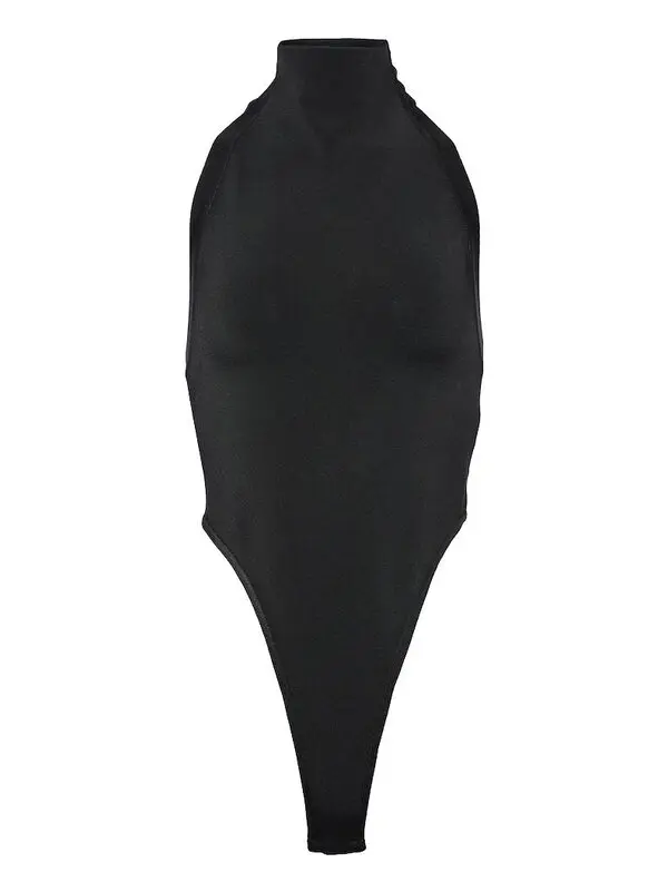 Alaïa Jersey Turtleneck Bodysuit - Black